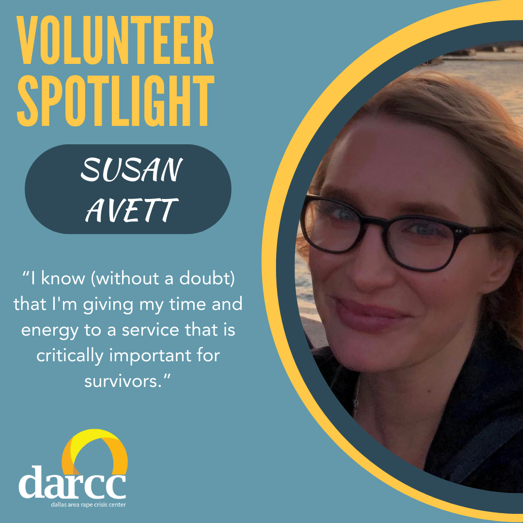 December Volunteer Spotlight: Susan Avett | Dallas Area Rape Crisis Center