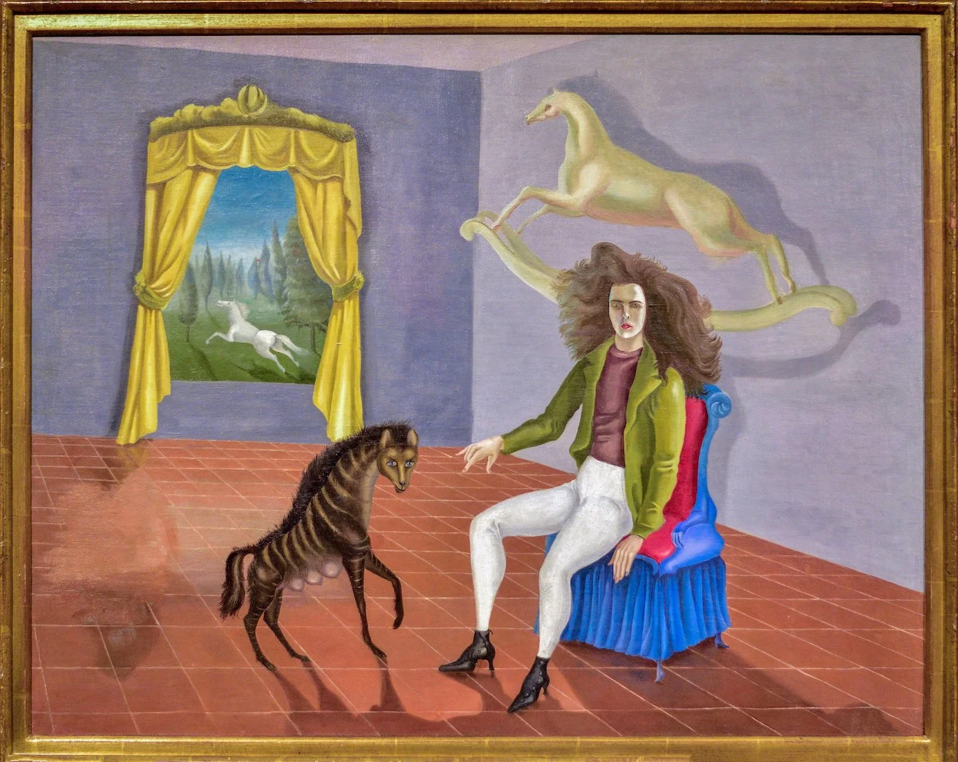 Leonora Carrington, Self-Portrait with Rocking Horse | Close Looking ...