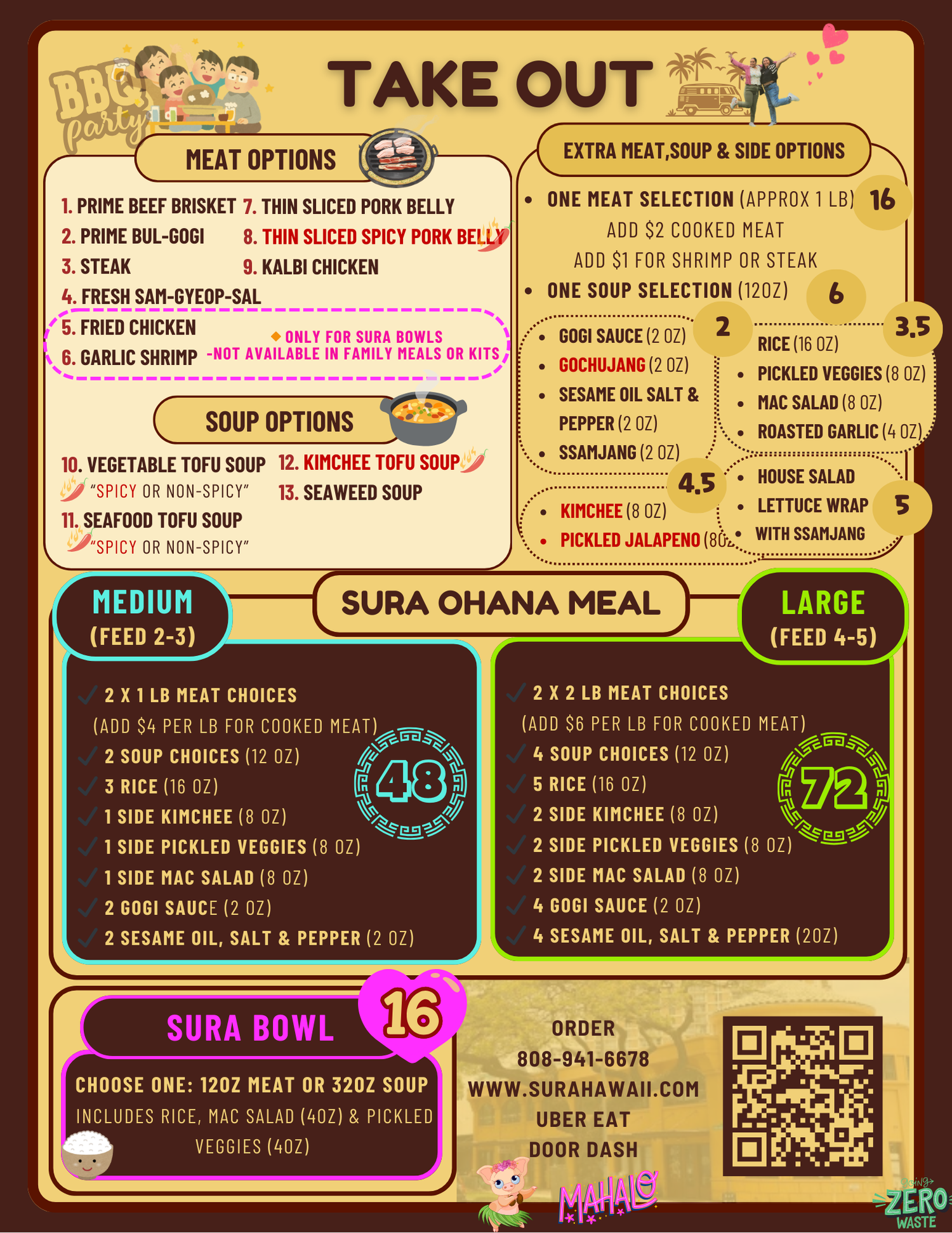 Menu | Discover Delicious Options — Sura Hawaii