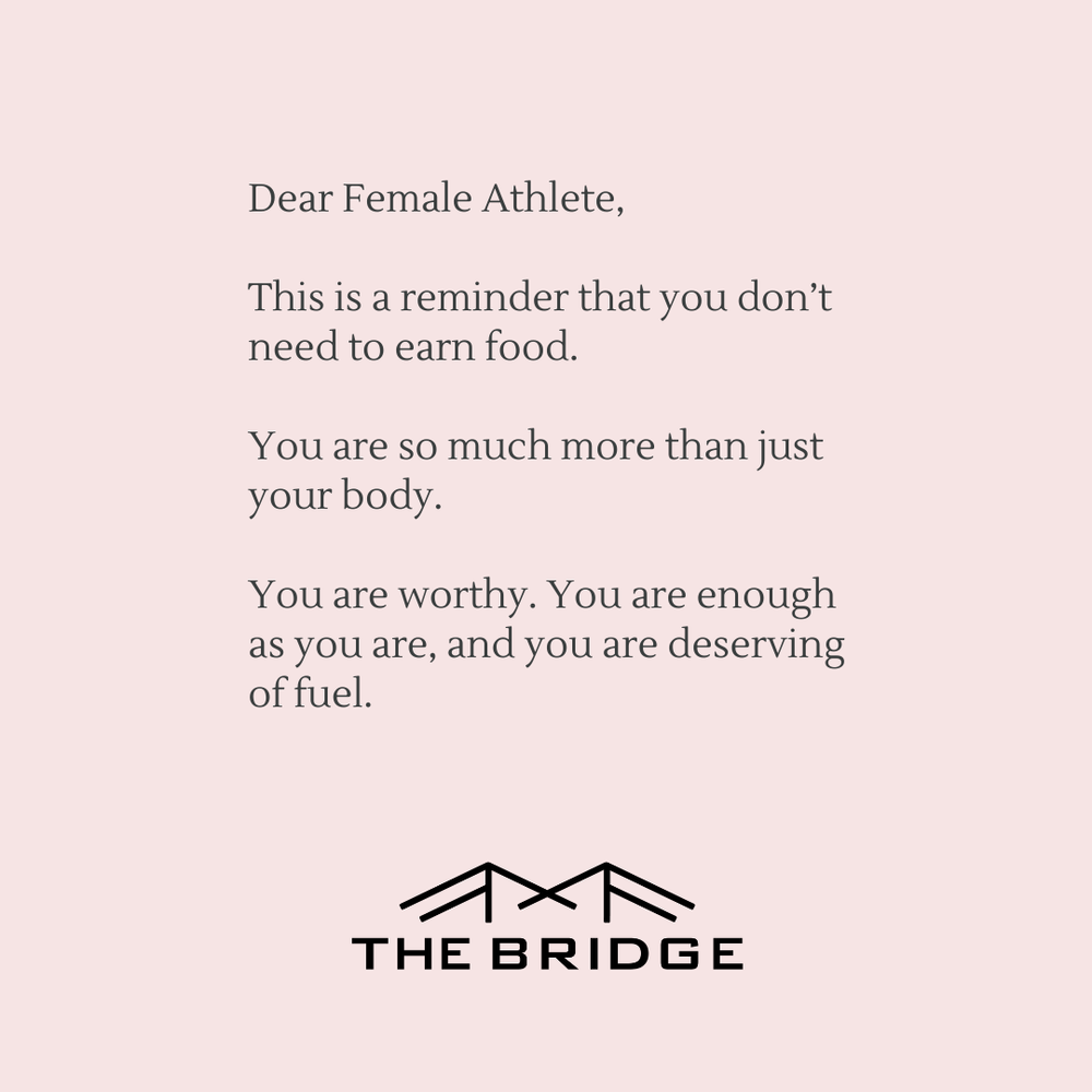 A Letter To Current and Former Female Athletes. — THE BRIDGE: ATHLETE ...