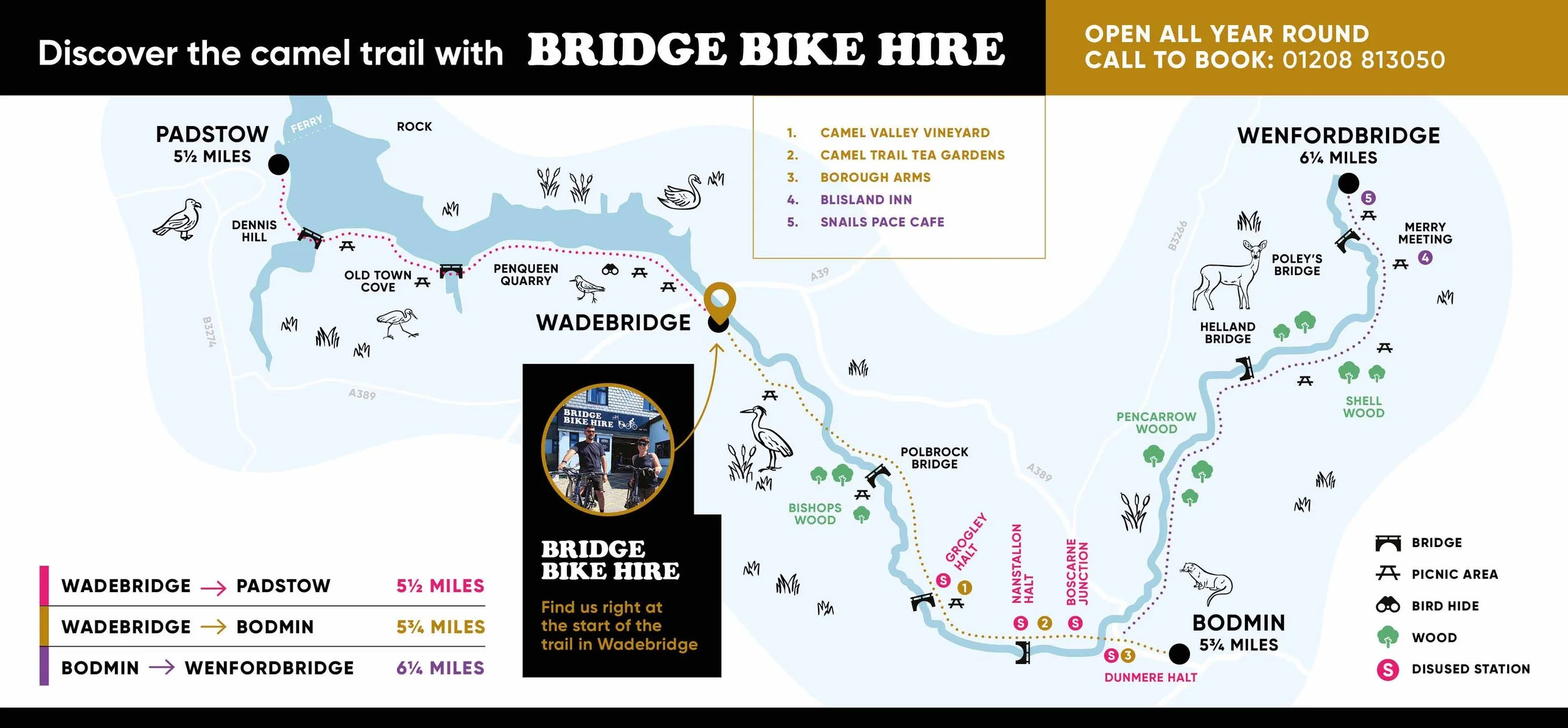 Free Camel Trail Map | Explore Cornwall’s Best Bike Ride Today! — Bridge Bike Hire