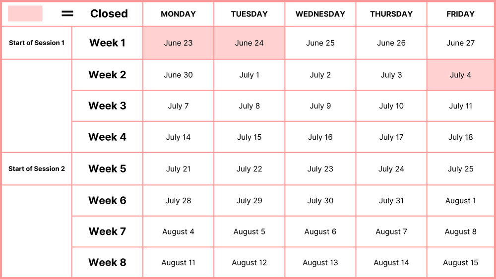 Dates, Rates & Registration — Camp Veritans Day Camp