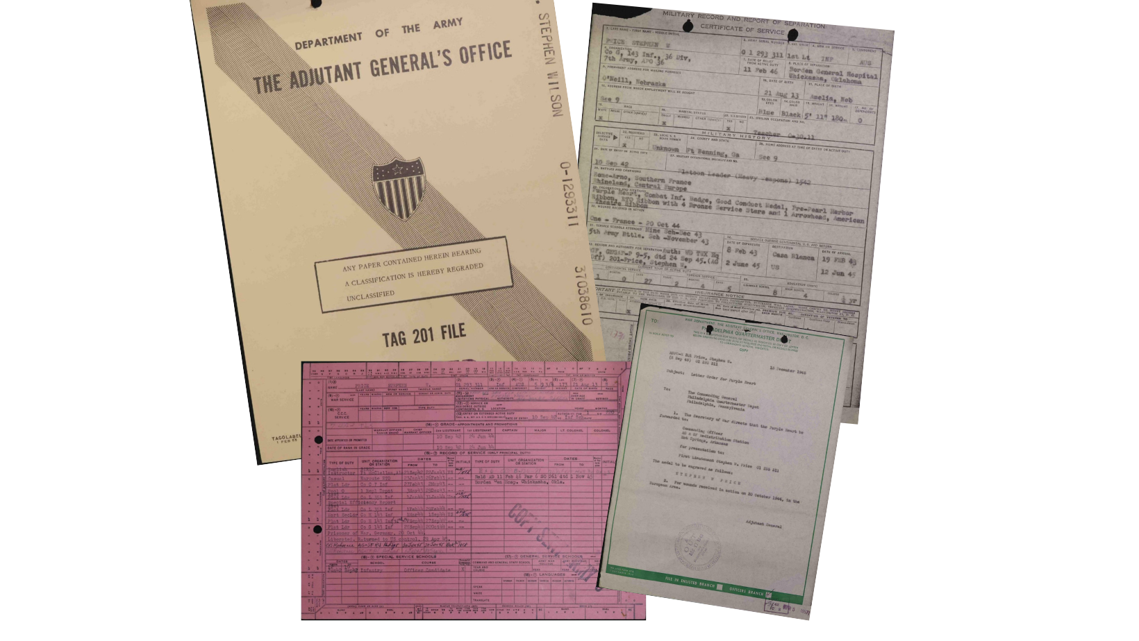 High Resolution Scanned Copies of Officer Official Military Personnel ...