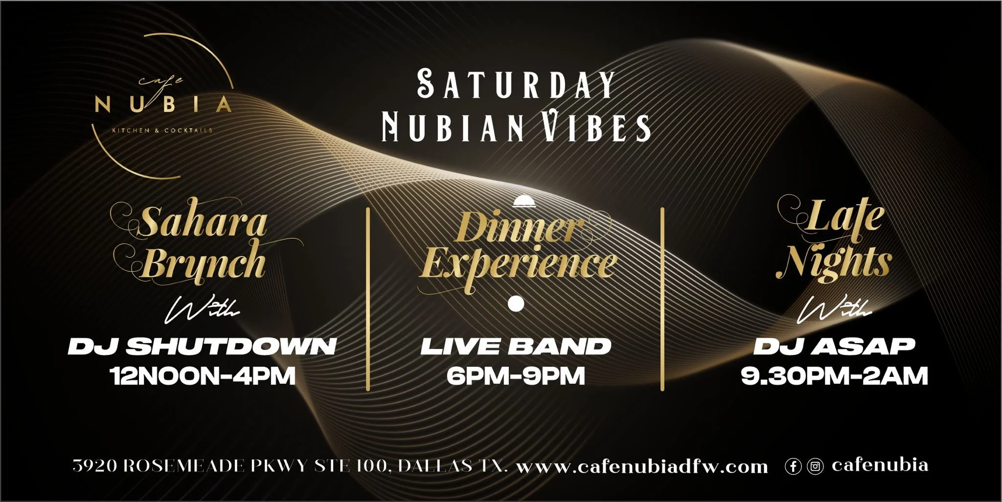 Weekly Events — Cafe Nubia