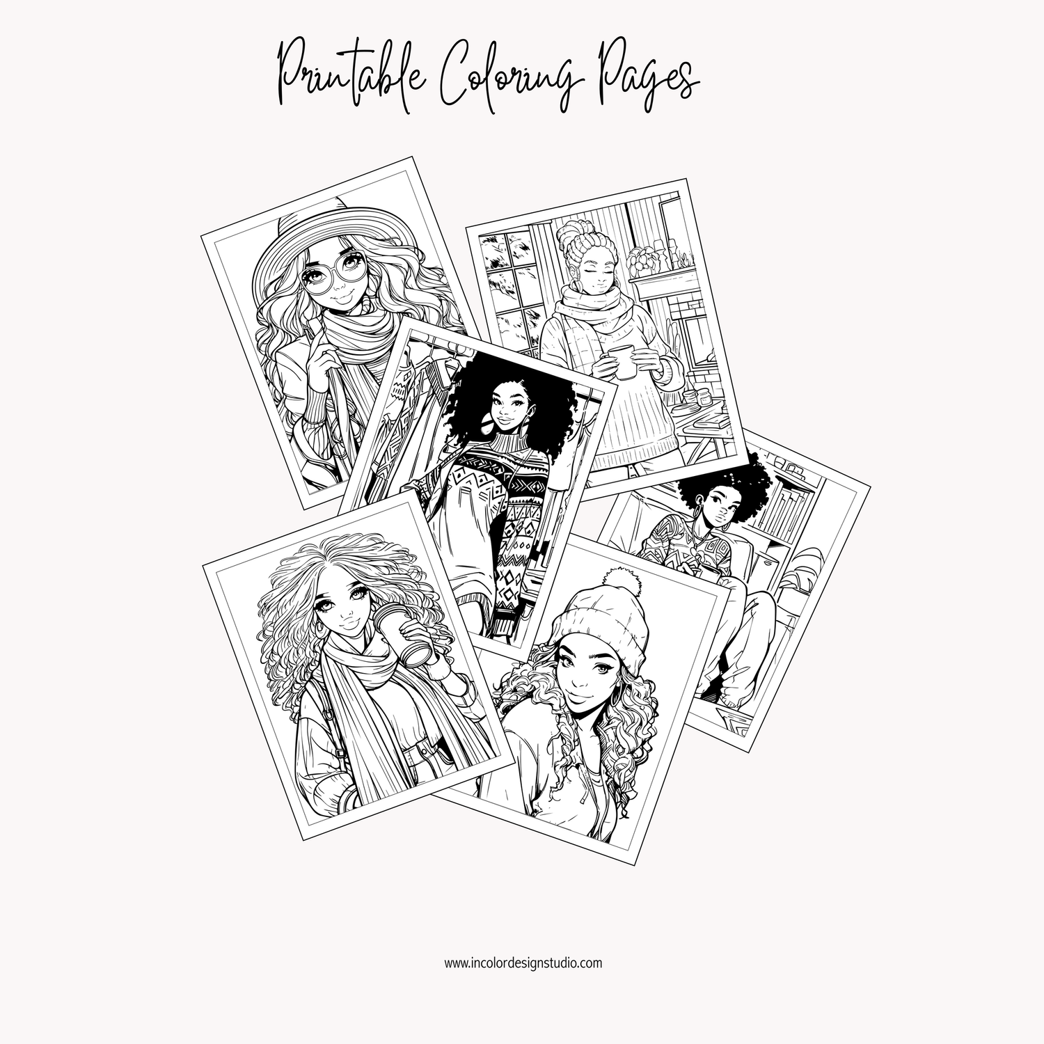 Coloring Pages — Digital downloads and printable Crafts — In-Color ...