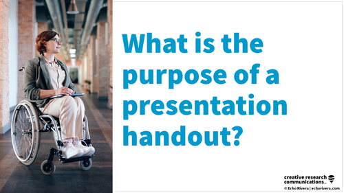 How to create effective presentation handouts for class lectures ...