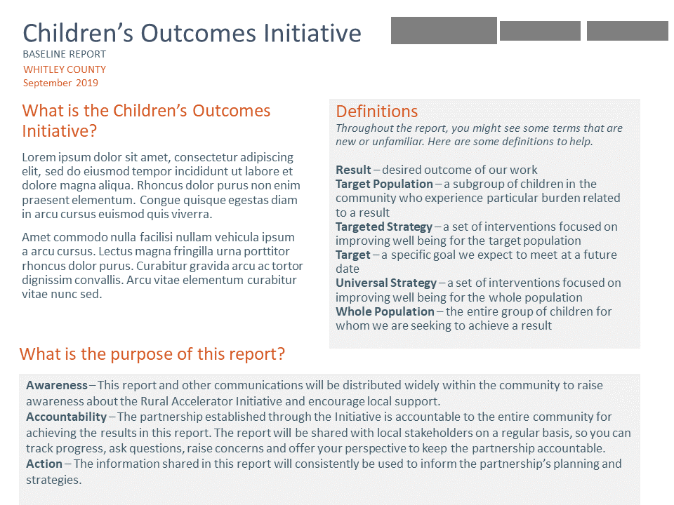 Designing a visual report in PowerPoint: a client case study — Echo Rivera