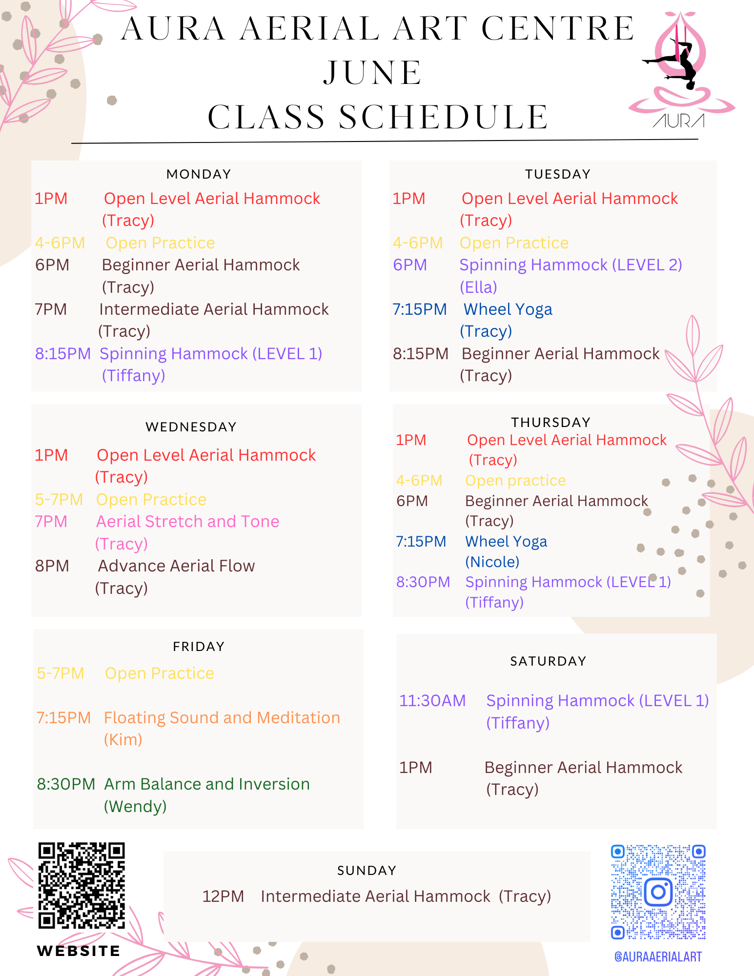 Home — Aura Aerial Art Centre || Toronto Aerial Hammock and Aerial Yoga ...