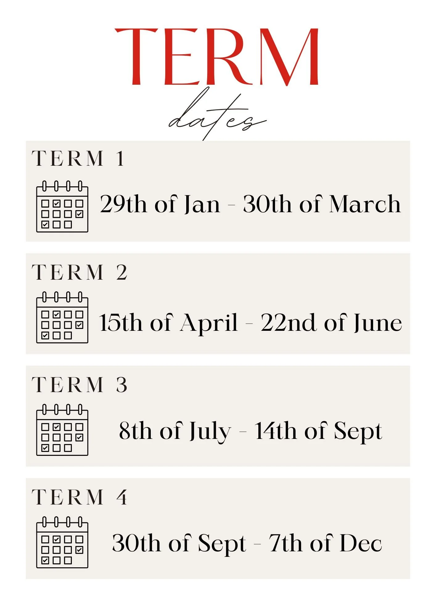 Timetable — B3C Studios