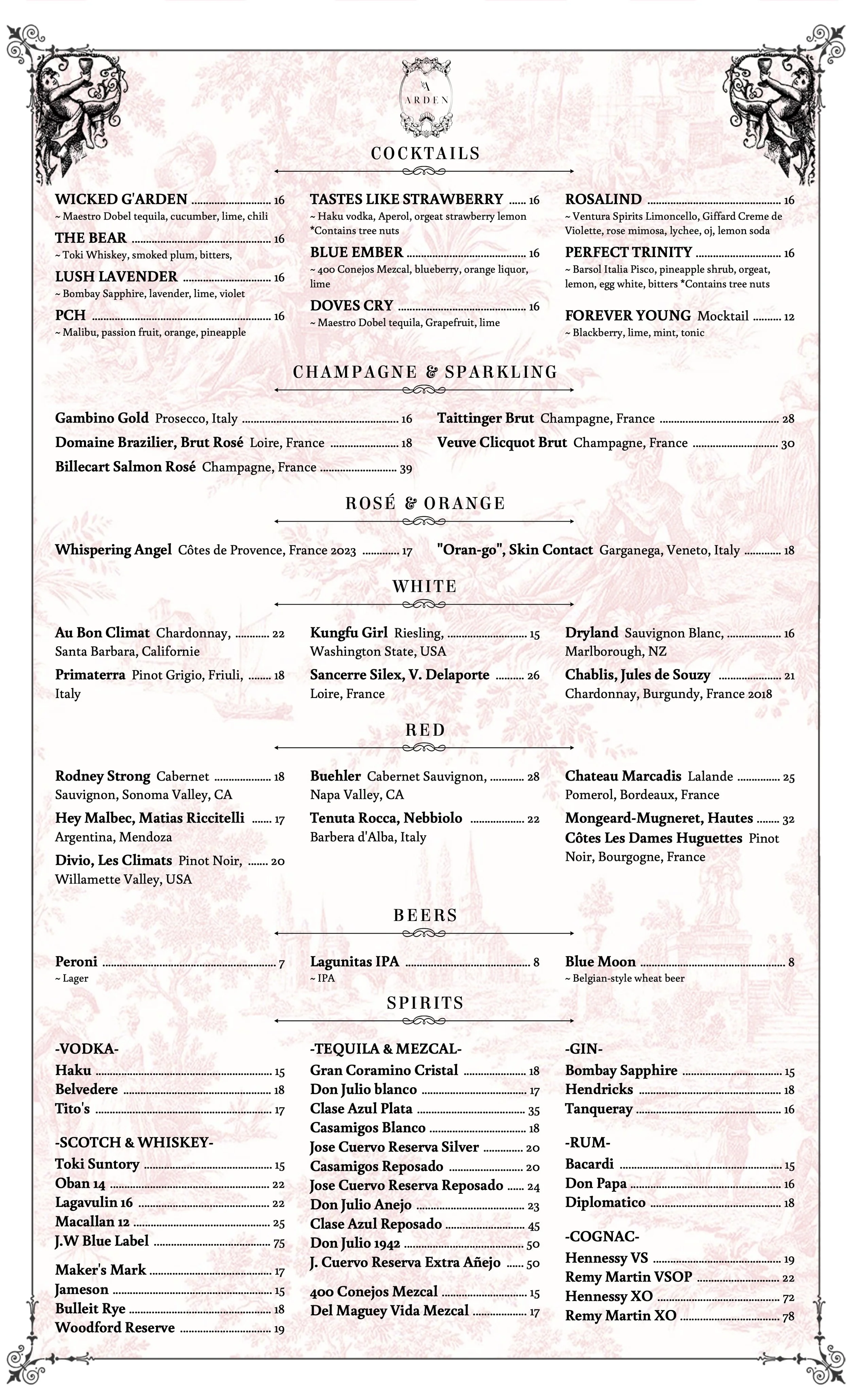 Dinner at Arden West Hollywood — Arden