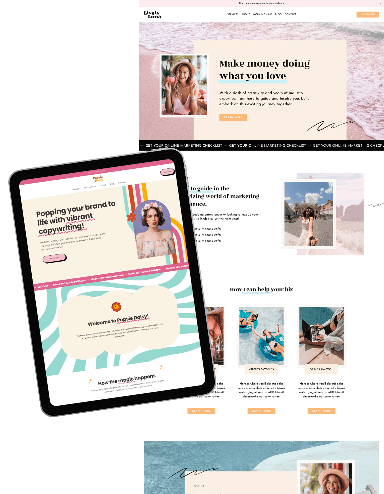 Fly High Design | Bold & Creative Squarespace Website Templates