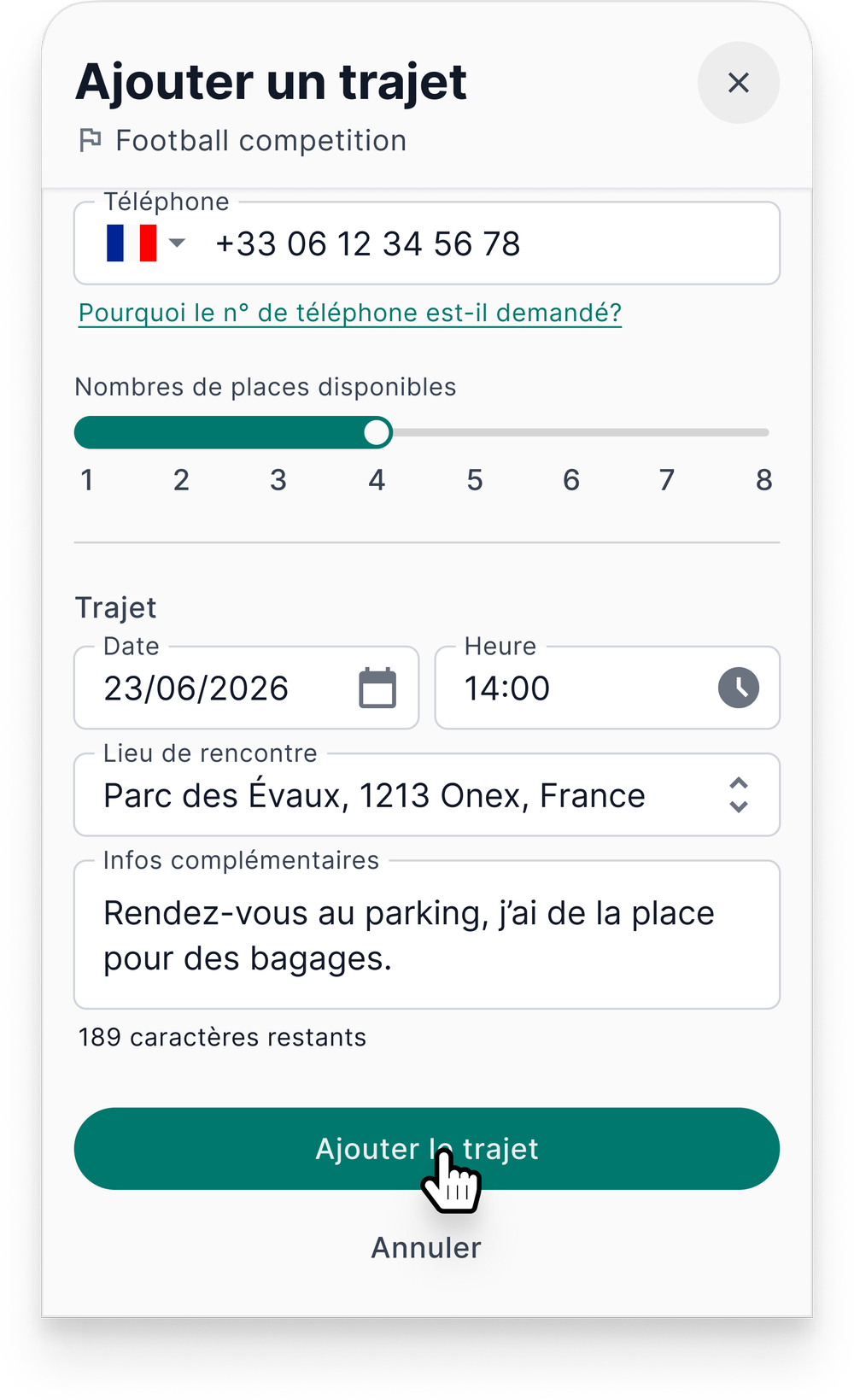 Caroster - Carpooling for events and leisure activities