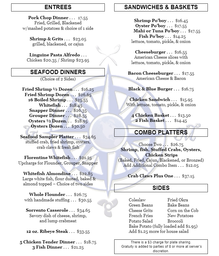 Seafood Gallore! — Grand Mariner Restaurant