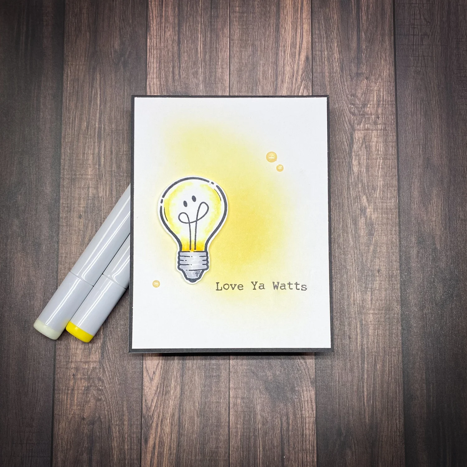 Quick Card featuring Trinity Stamps “Watt’s up” stamp set — Creative ...