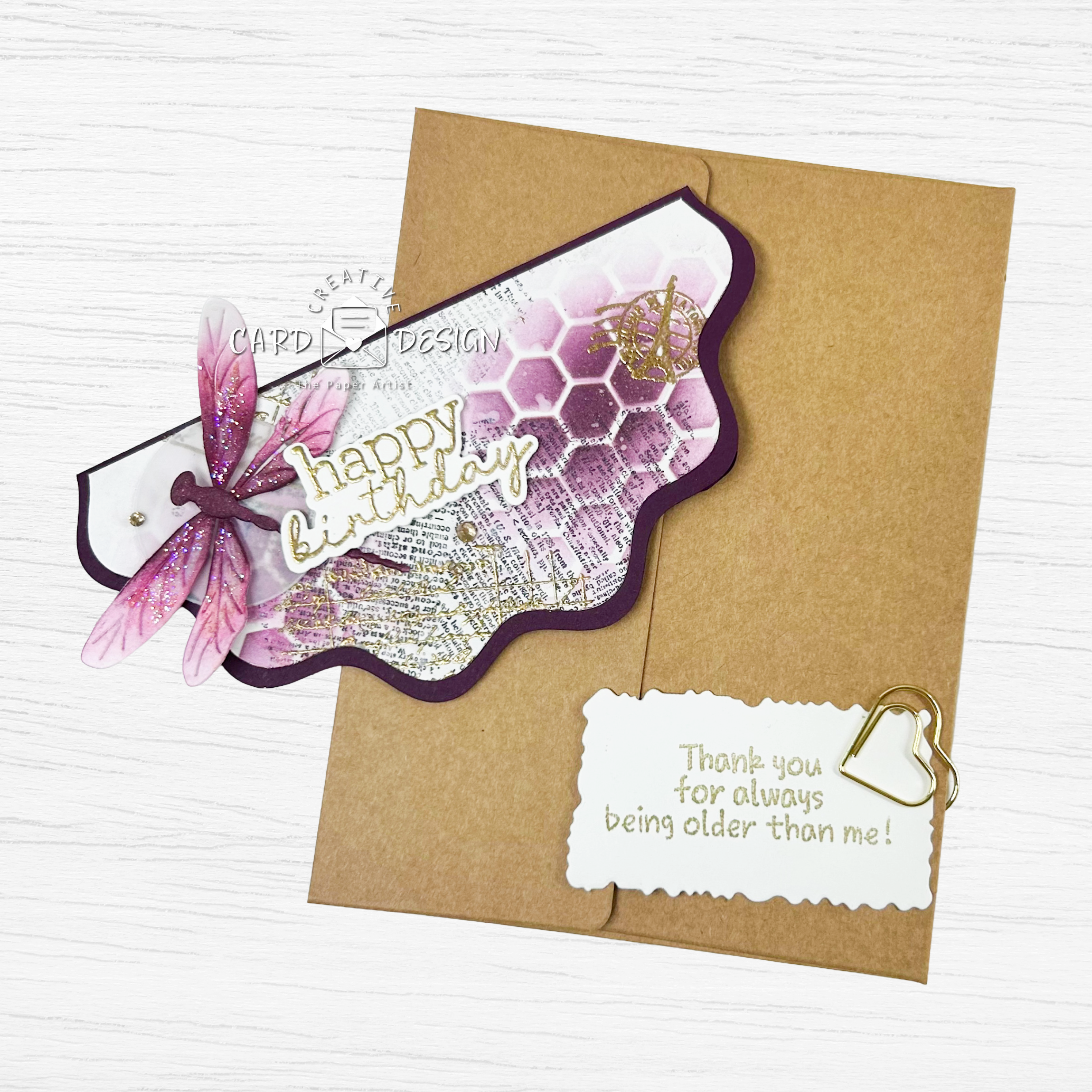 September Birthday Card — Creative Card Design - with The Paper Artist