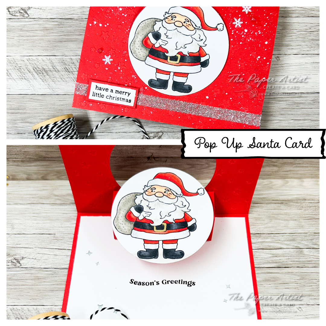 Center Pop Up Santa Card -Free Printable — Creative Card Design - with ...