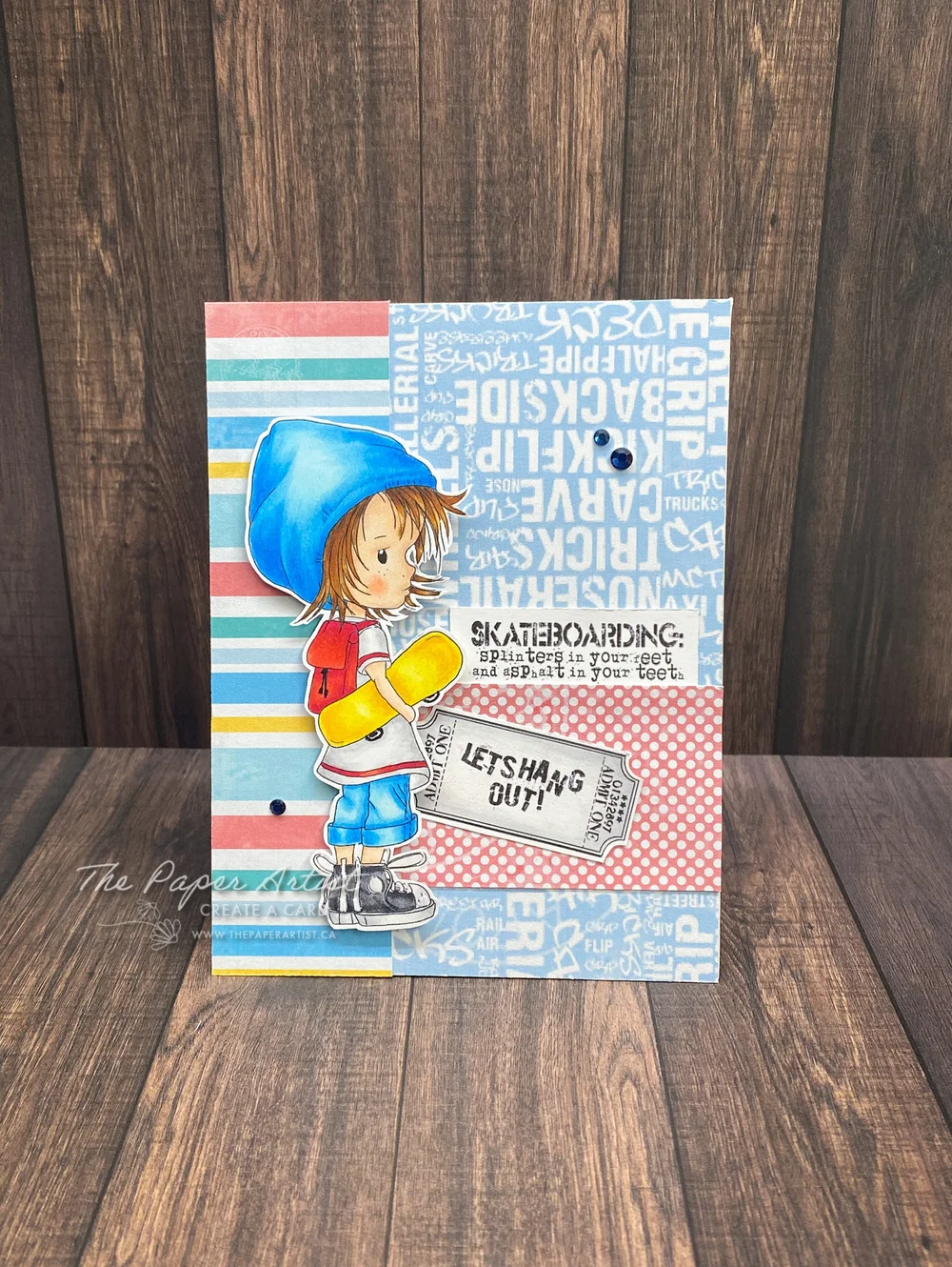 Skating boarding “Little Dude” Greeting Card — Creative Card Design ...