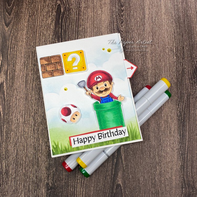 Mario Birthday Card — Creative Card Design - with The Paper Artist