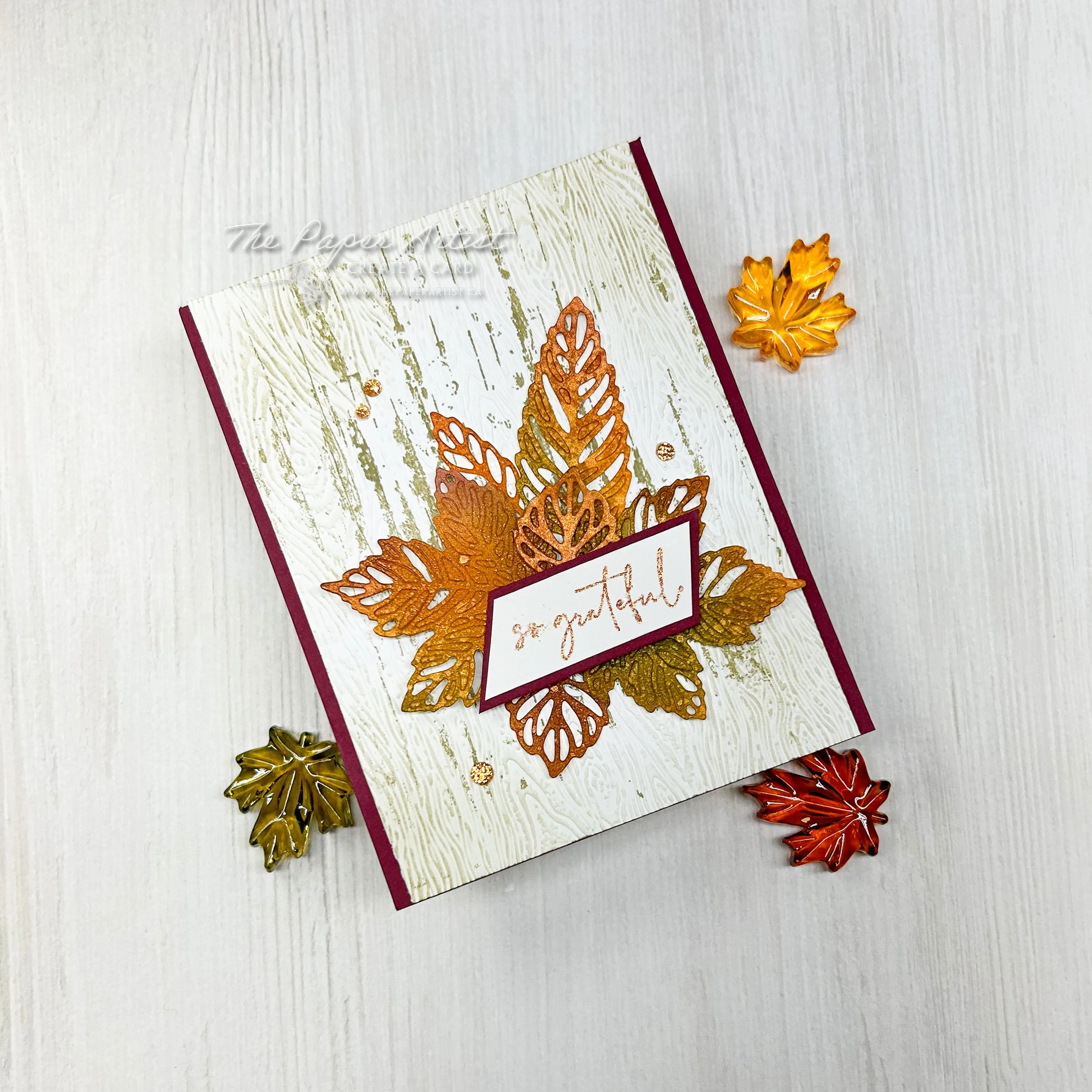 Create a Gorgeous Fall Leaf Card — Creative Card Design - with The ...