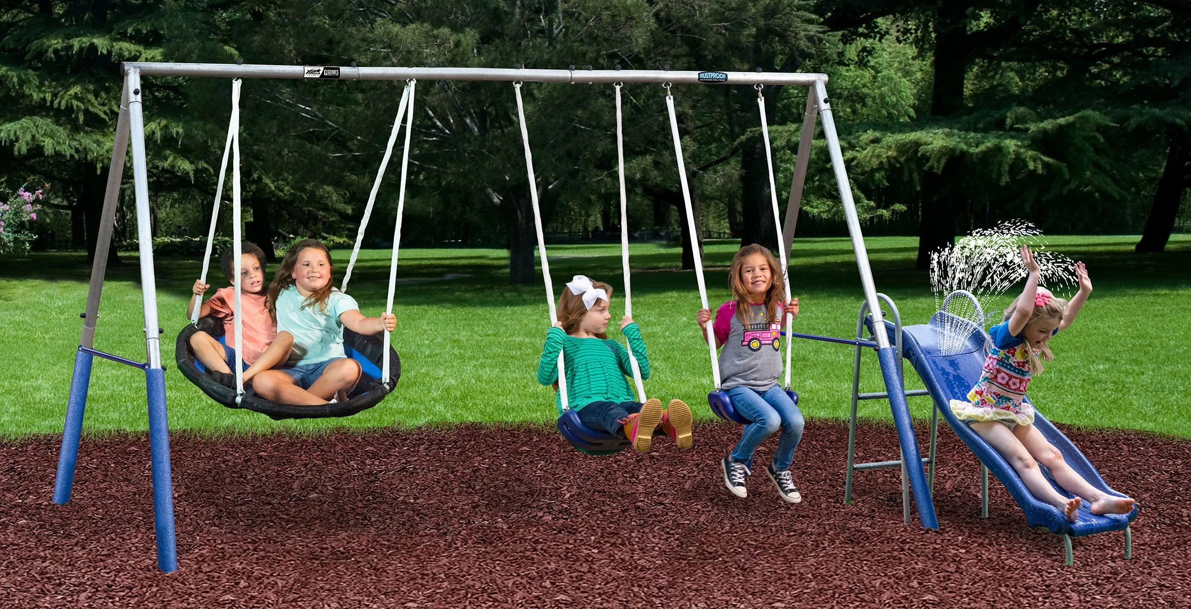 Why a Galvanized Metal Swing Set is Perfect for Your Backyard — XDP ...