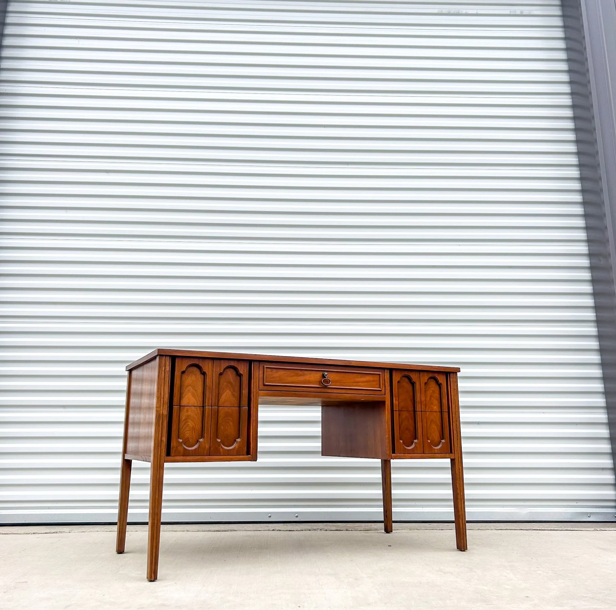 Vintage Dixie Desk with Finished Back — high vintage