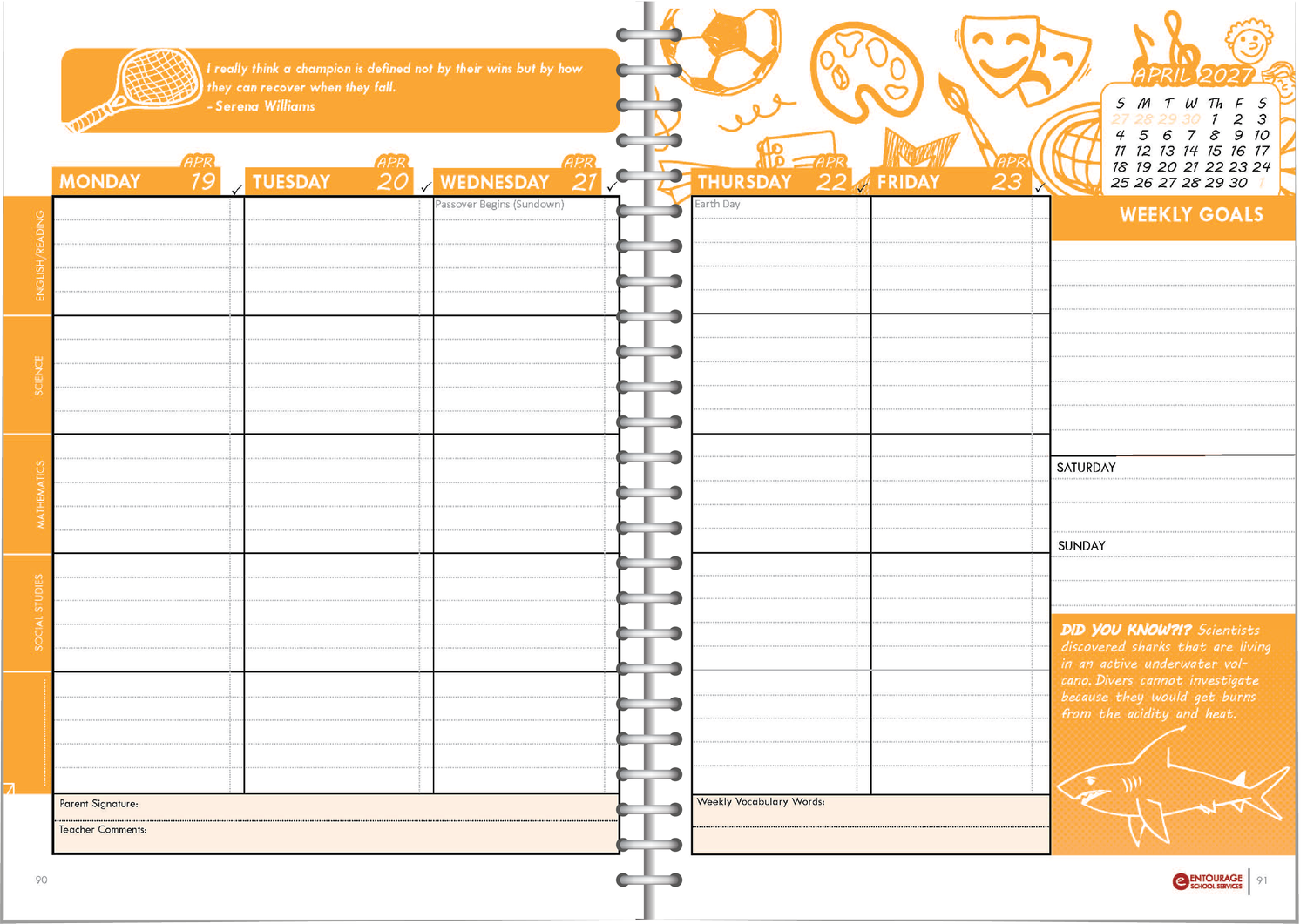 Empower Students: Custom School Planners by Entourage Yearbooks ...