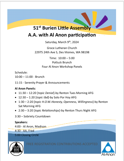 Bits March 2024 — Greater Seattle Al-Anon