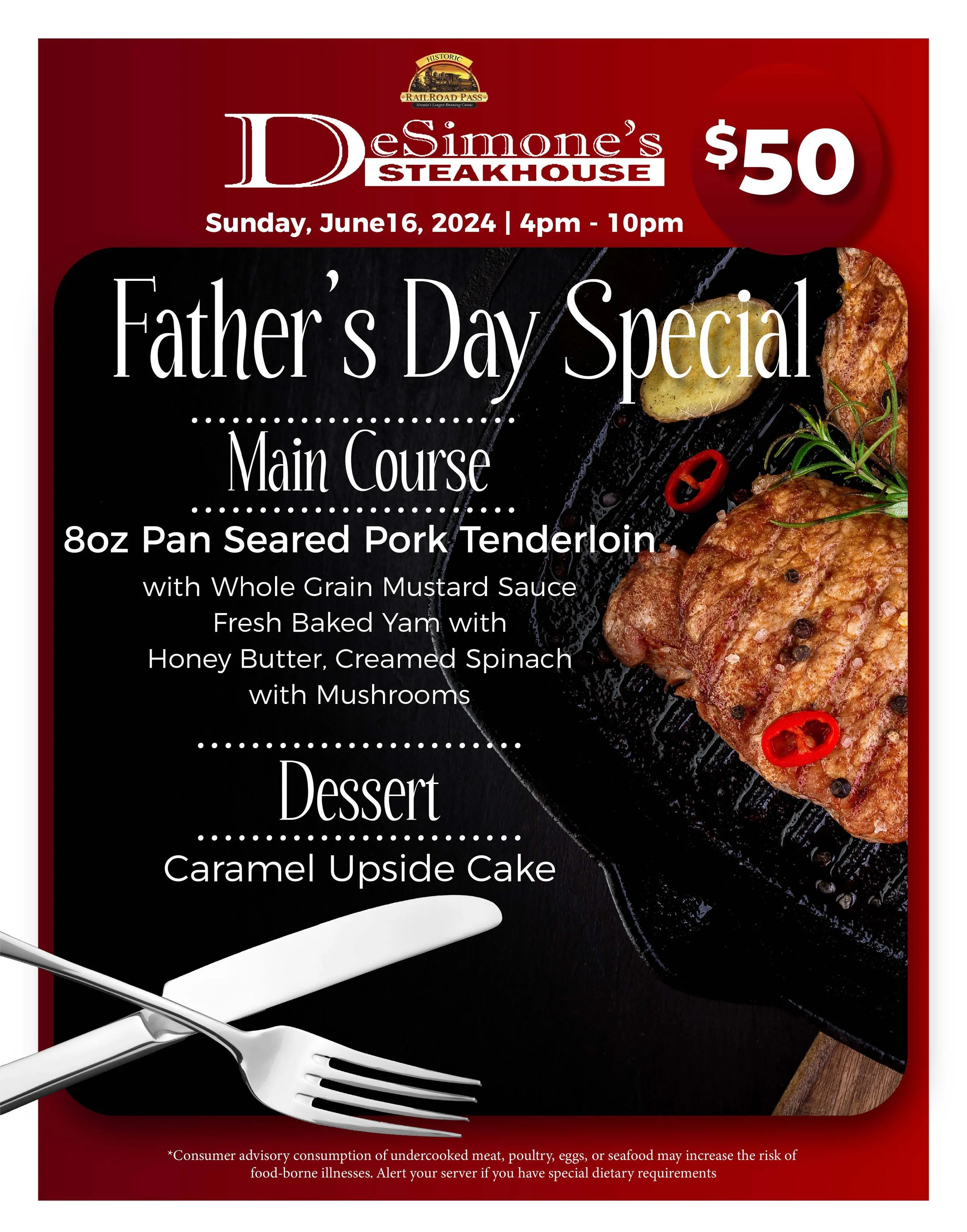 DeSimone's Steakhouse — Railroad Pass Casino, Hotel & Travel Center