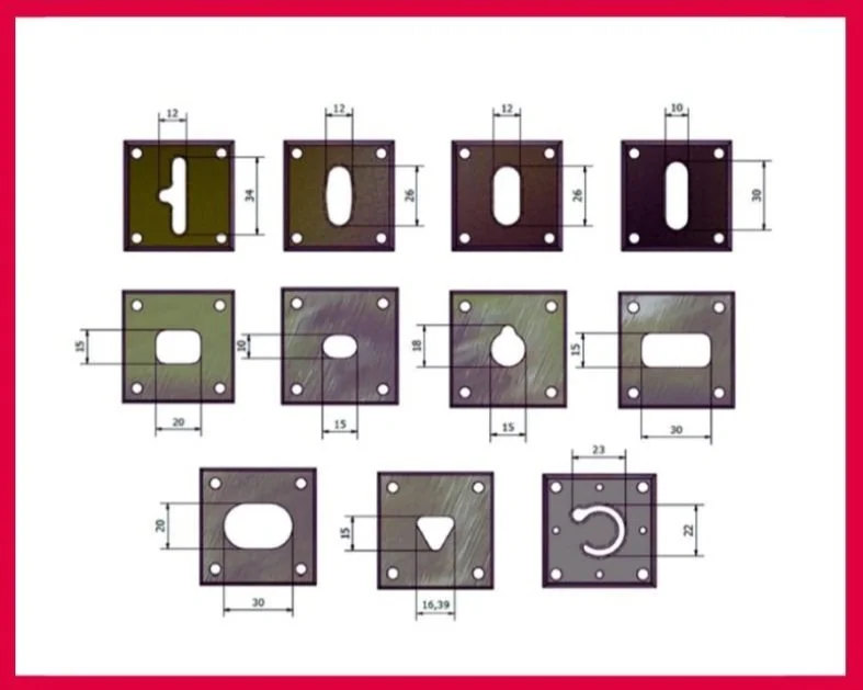 Model PU12 side unit for MACRO perforation circular and shaped with ...