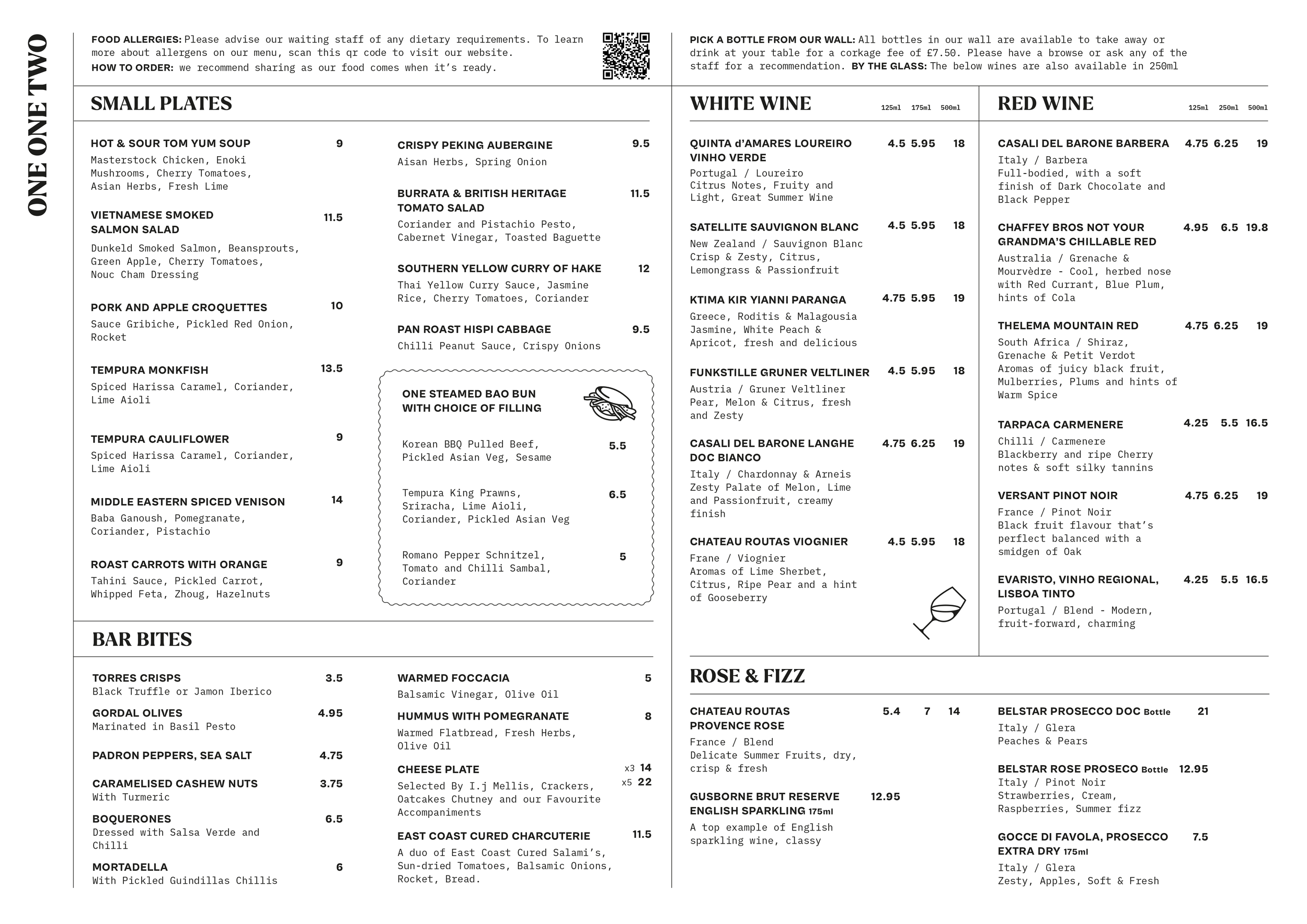 One One Two Wine Bar and Eatery