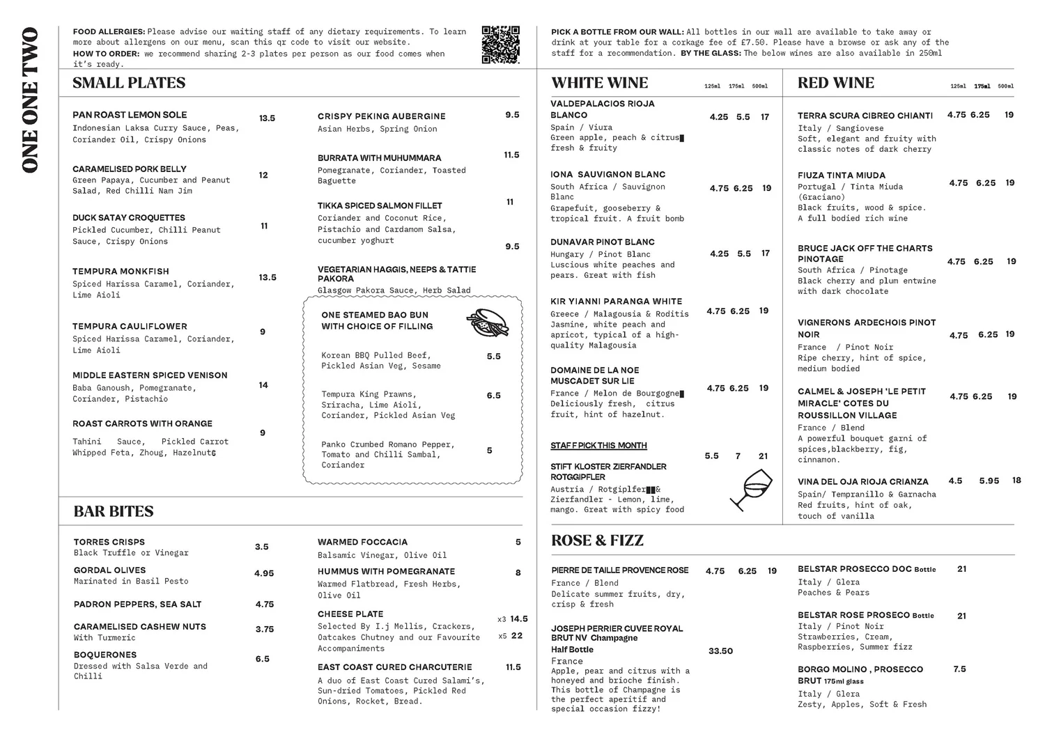 One One Two Wine Bar and Eatery