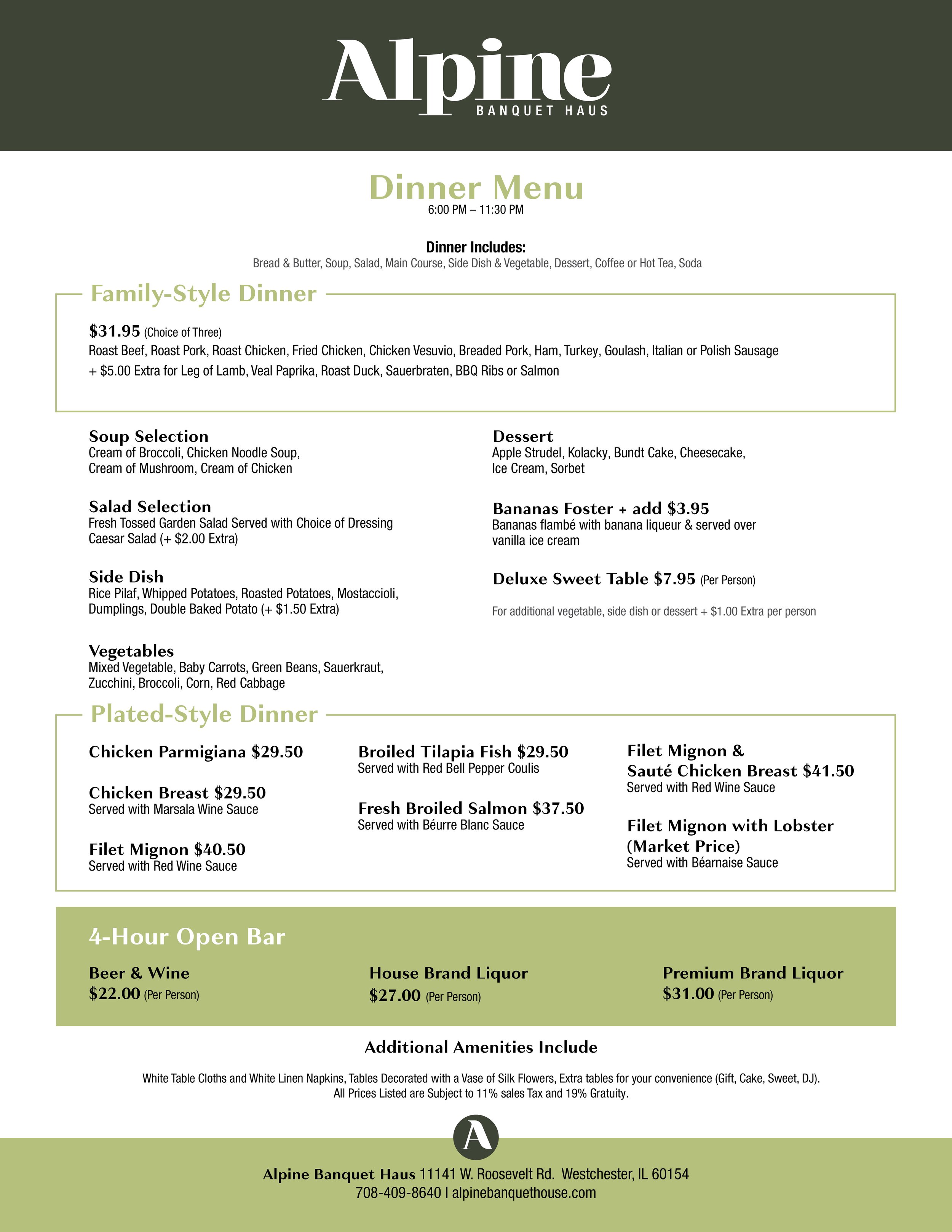 Alpine Banquet House