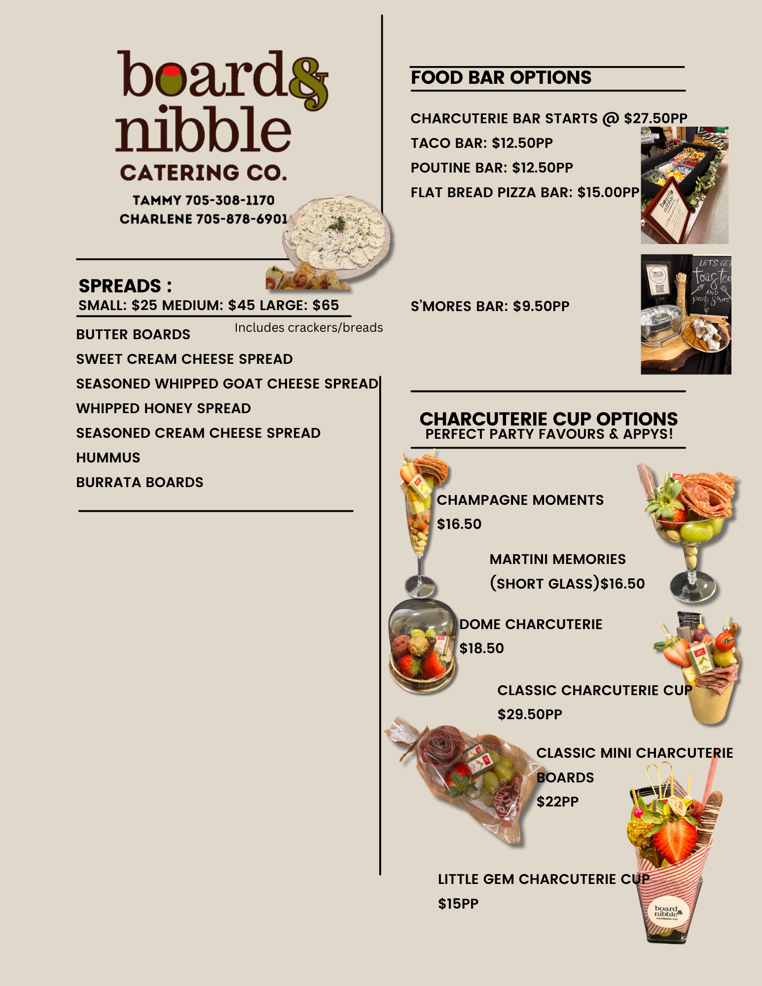 Menu 1 — Board & Nibble Catering Co.