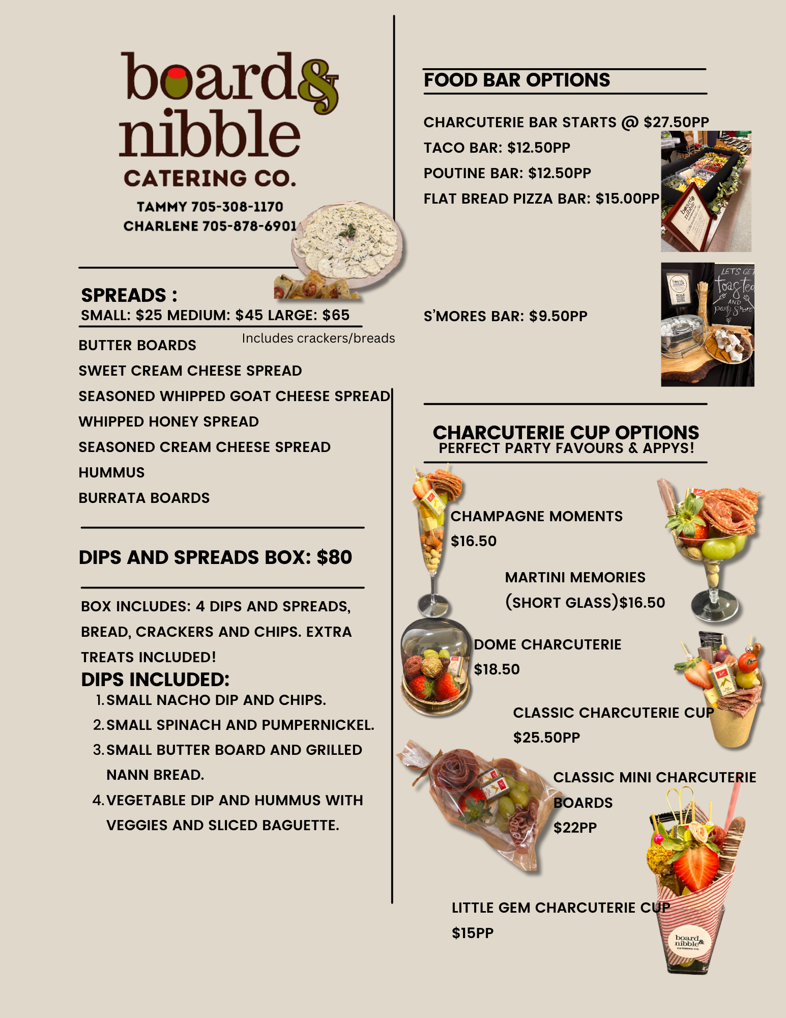 Menu 1 — Board & Nibble Catering Co.