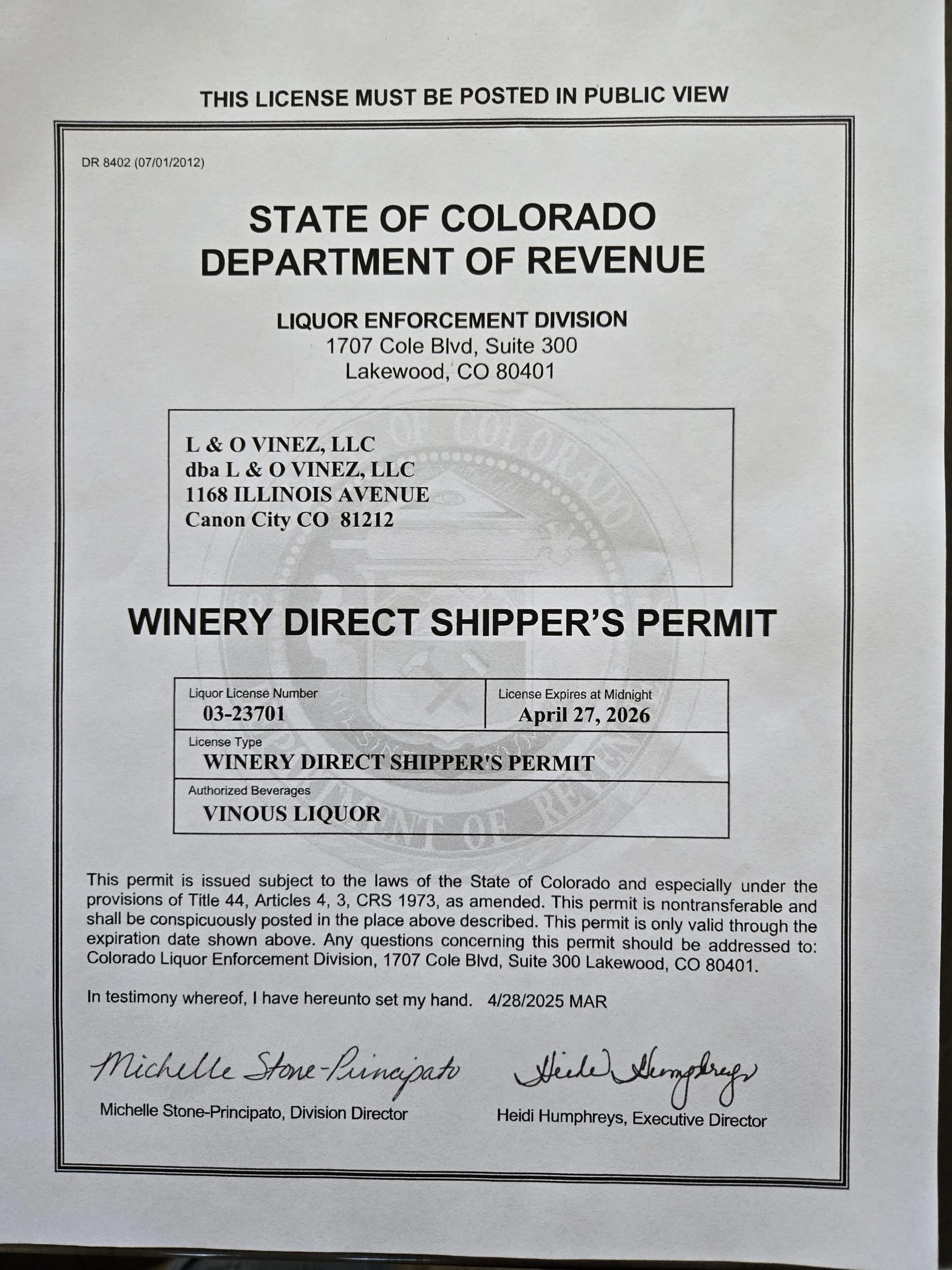 Contact Us — L & O VineZ