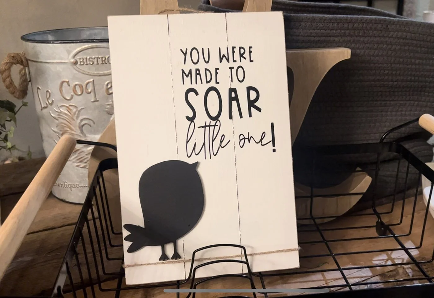 You Were Made to Soar Little One Sign — FLEA MARKET RESCUE