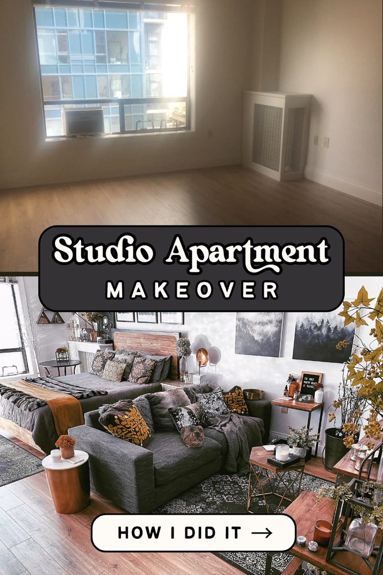 Studio Apartment Makeover: My 500 sq ft Studio Apartment Before and ...