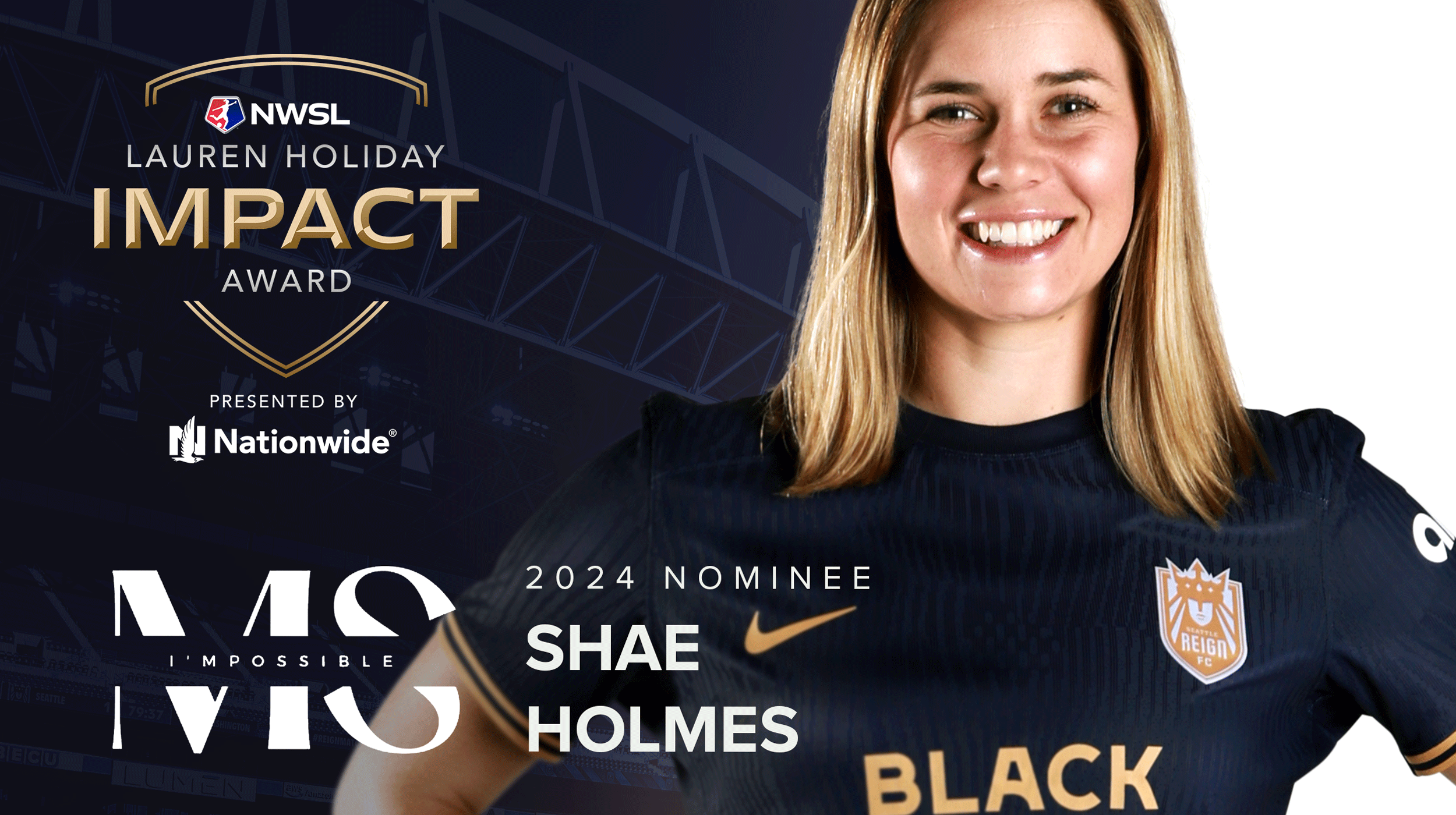 Shae Holmes Named Seattle Reign FC Nominee for 2024 Lauren Holiday ...