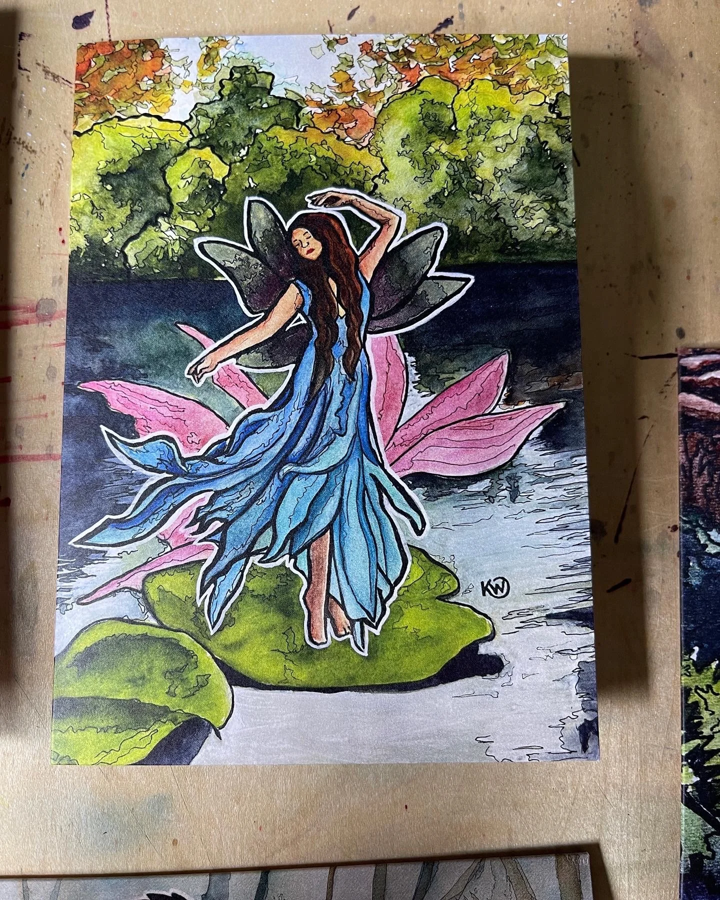 Fairy House 1 Greeting Card — WaterPlusInk Studios