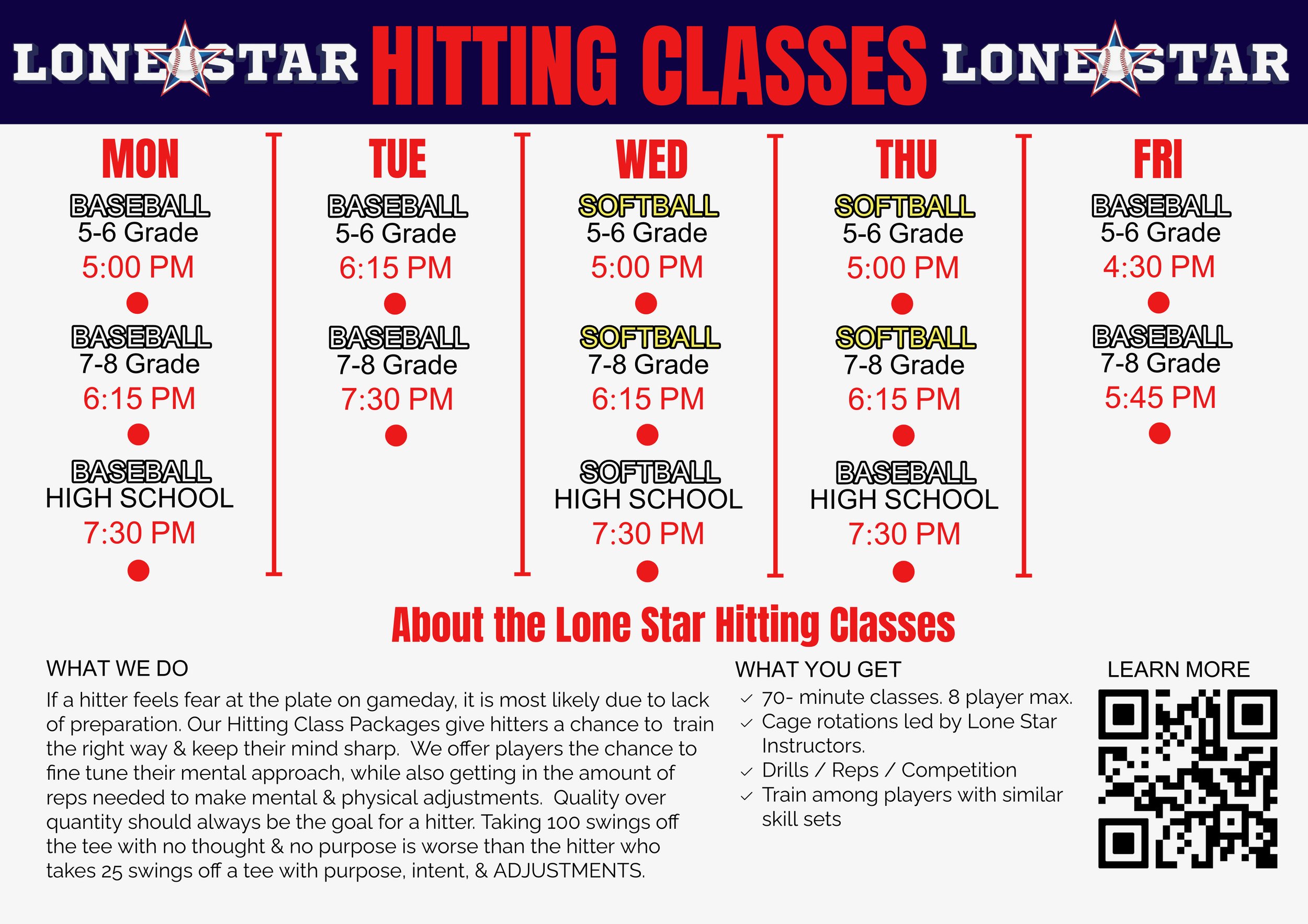 Baseball Hitting Classes Montgomery, Magnolia — Lone Star Sports Zone