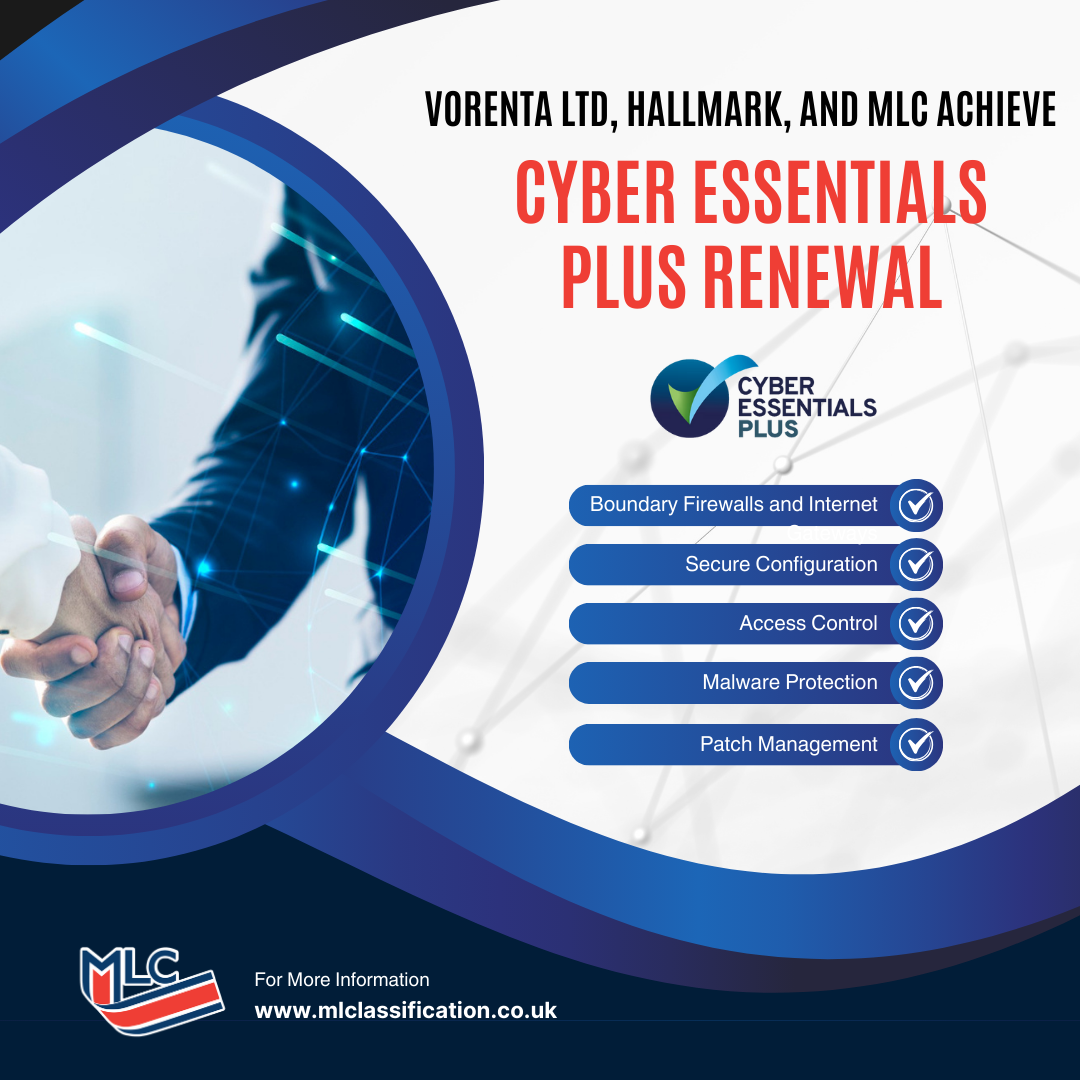 Vorenta Ltd, HallMark, and MLC Achieve Cyber Essentials Plus Renewal — MLC