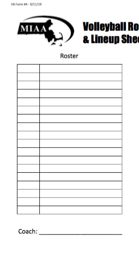 How to fill out a volleyball line-up/roster sheet ...