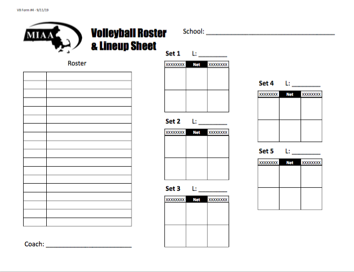 How to fill out a volleyball line-up/roster sheet ...