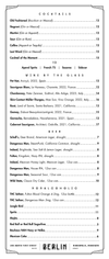 Menu — Berlin