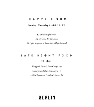 Menu — Berlin