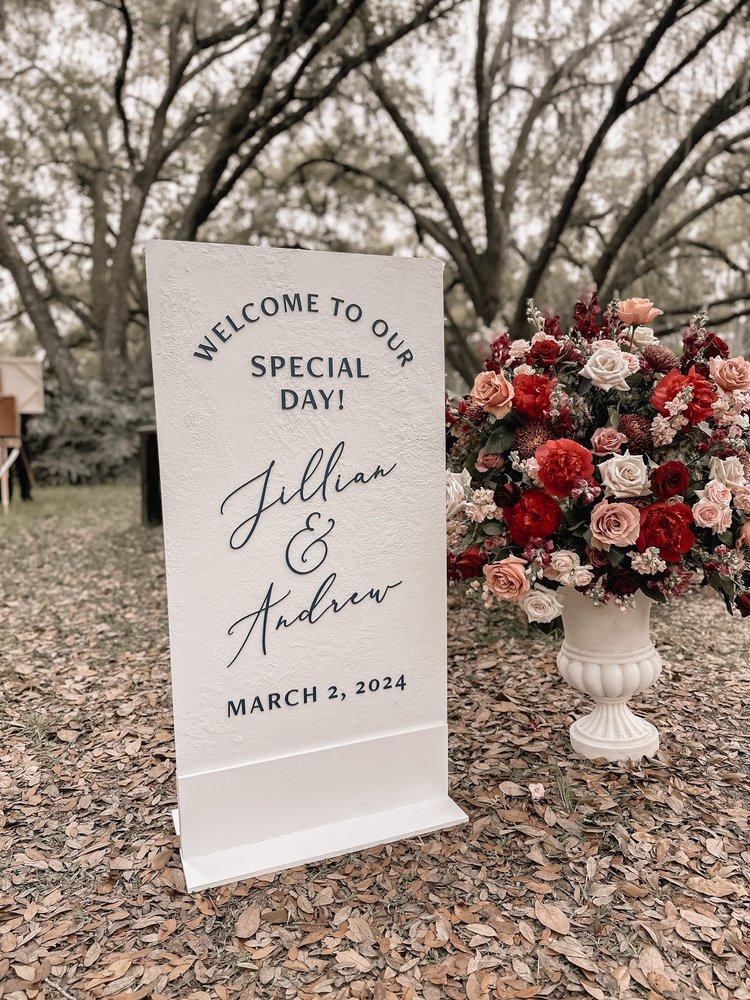Custom Wedding Day Signage | The Moxie Workshop