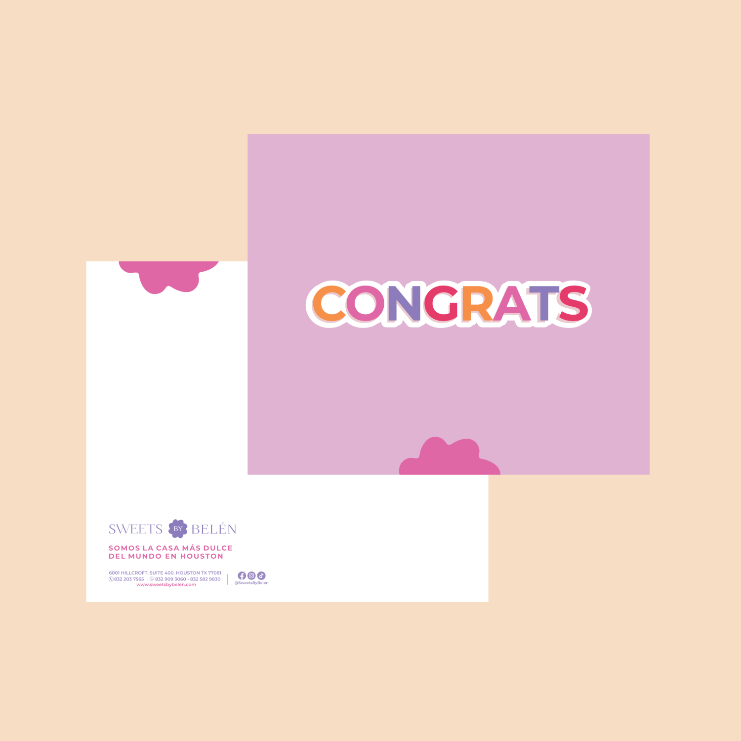 Handwritten Card - 48 hours — Sweets by Belen