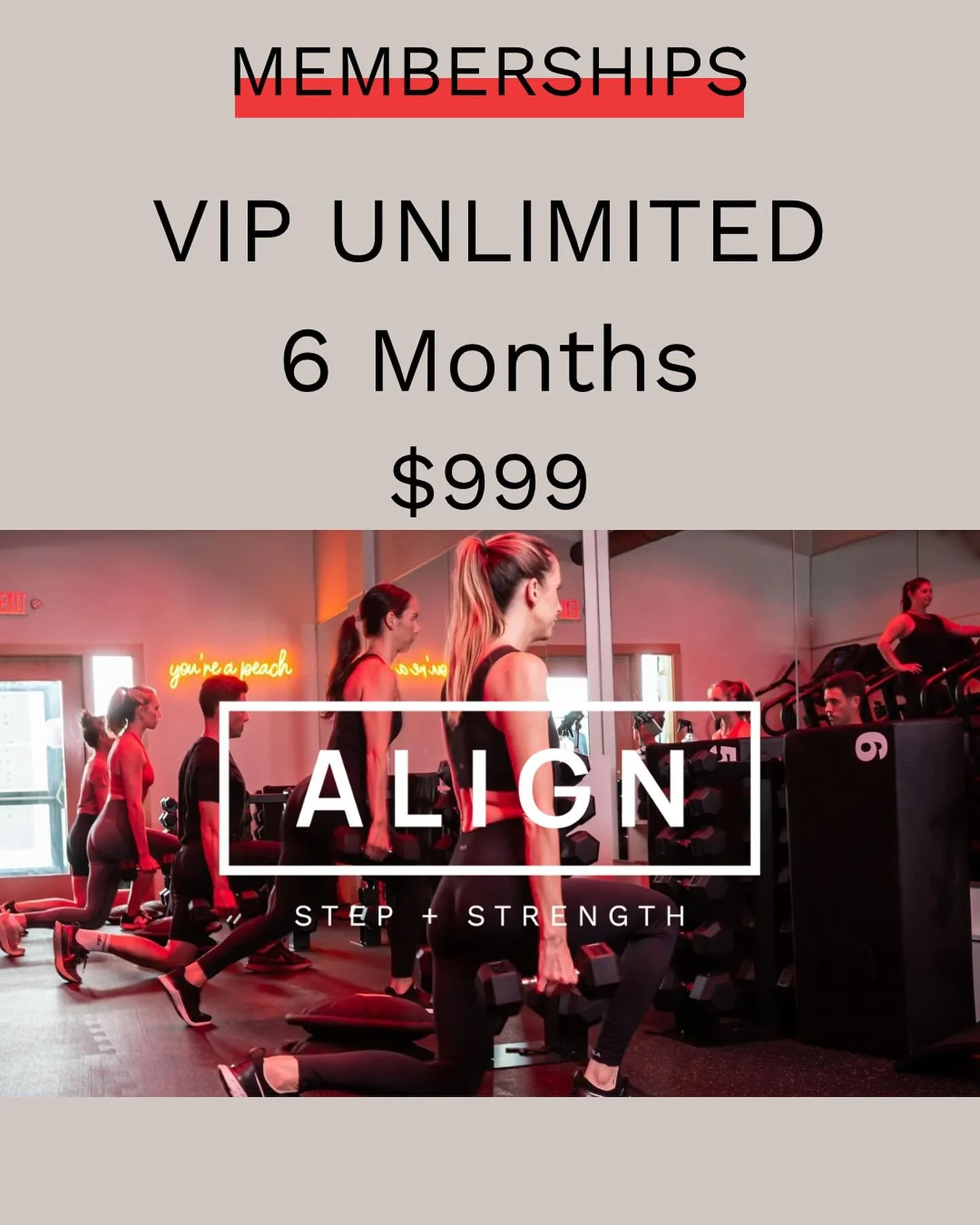 Schedule — Align Step + Strength