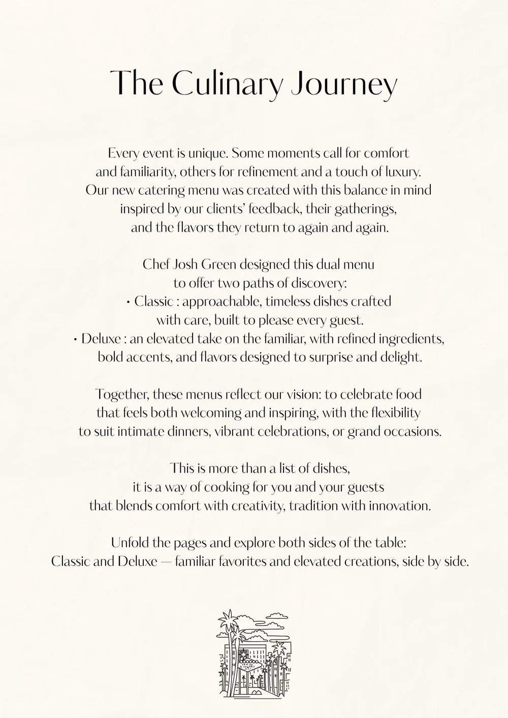 GCG Catering Menu — Greens Culinary Group