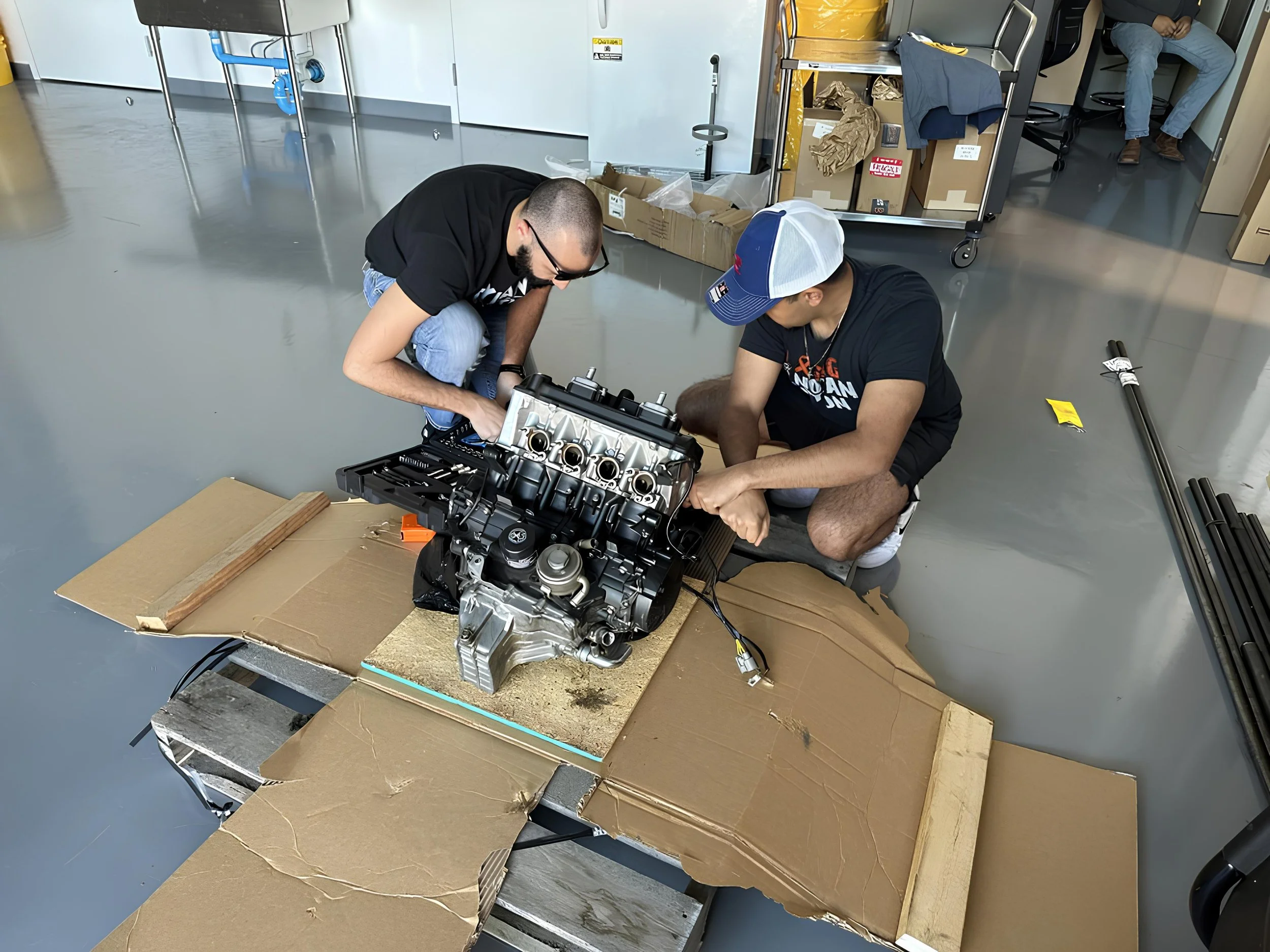 Motorcycle Tear Down — Cardinal Racing District at Lamar University